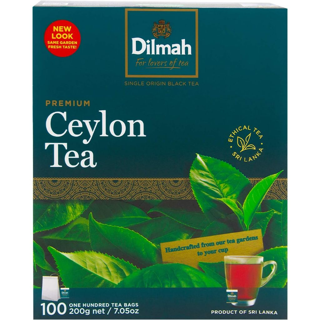 Dilmah Pure Ceylon Premium Tea Bags 100 pack | 200g/ชาดิลมา พรีเมียม เพ ...