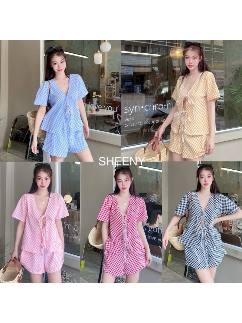 ชุดเซ็ตสวยๆสก็อตราคาถูก ใส่ไปทะเลและภูเขา SHEENY | Shopee Thailand