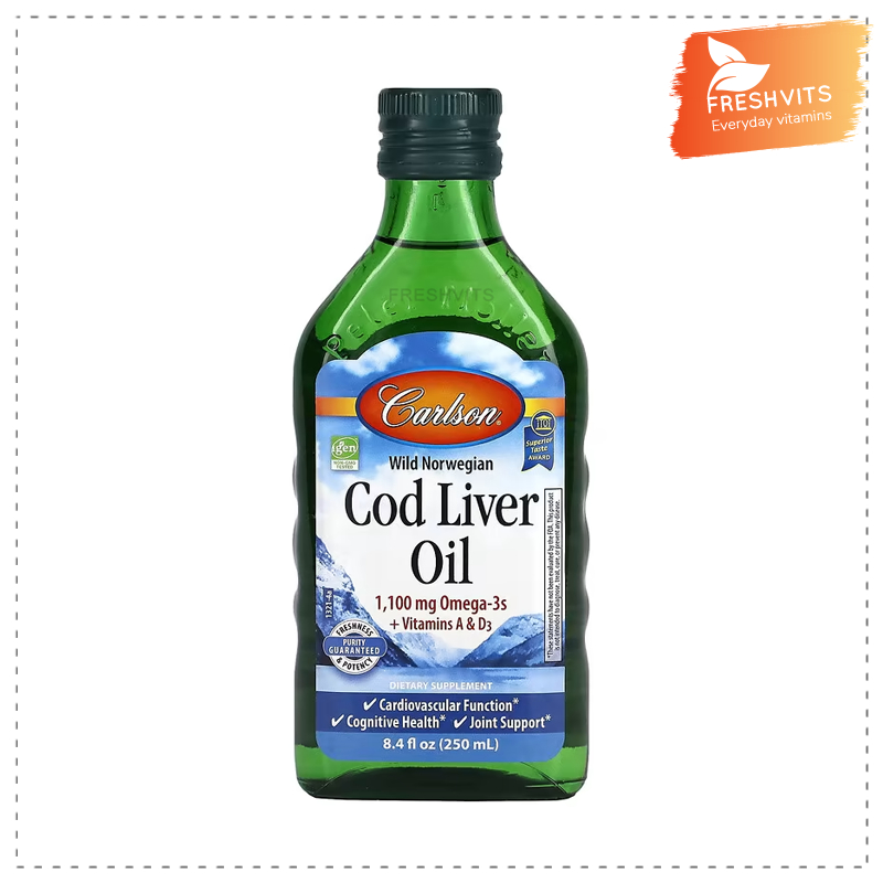 Carson Labs,Wild Norwegian Cod Liver Oil, 8.4 fl oz (250 ml) | Shopee ...