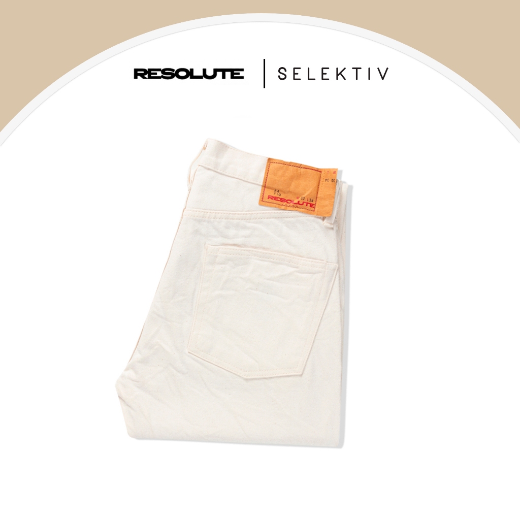[ลดเพิ่ม30% เก็บโค้ดFashion] RESOLUTE DENIM AA 710 L30 WHITE | Shopee Thailand