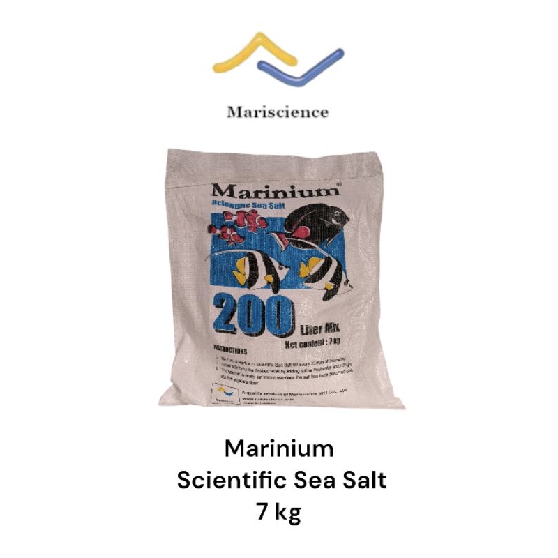 เกลือวิทยาศาสตร์ สูตรเลี้ยงปลาล้วน Marinium Scientific Sea Salt 7kg ...