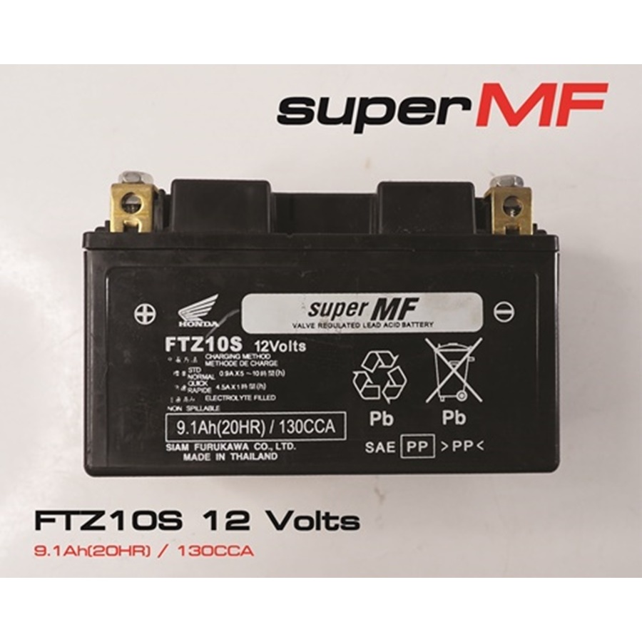 แบตเตอรี่ Honda แท้ รุ่น FTZ10S (9.1 Ah / 130 CCA) สำหรับ ADV350 รุ่น ...