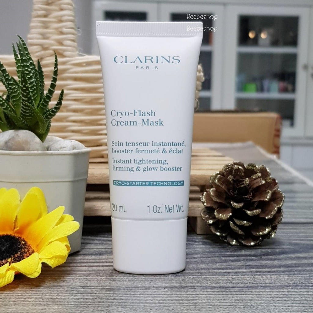มาร์คหน้าแบบล้างออก Clarins Cryo Flash Cream Mask 15ml 30ml | Shopee ...