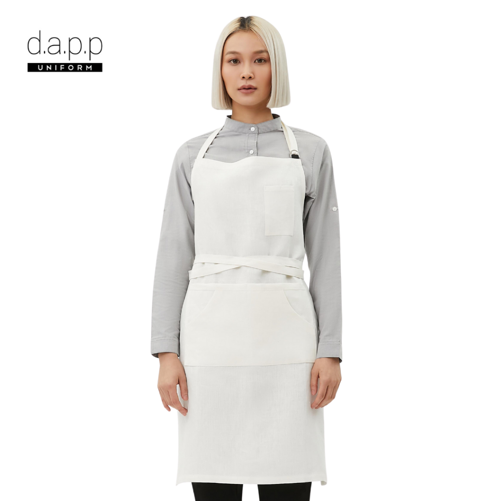 dapp Uniform ผ้ากันเปื้อน เต็มตัว วิตโต้ Vitto Beige bib Apron สีเบจ ...
