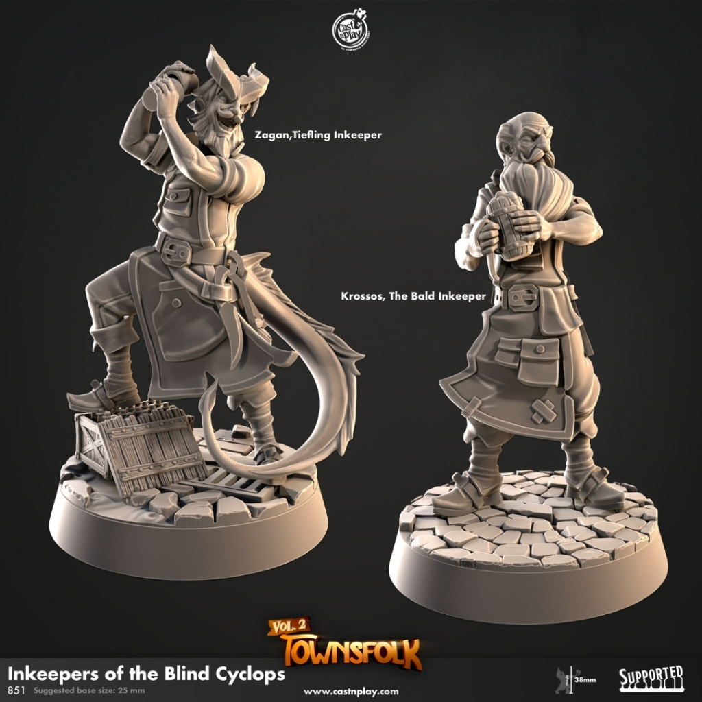 Inkeepers of the Blind Cyclops - Townsfolk Mennesker City - Humanoid ...