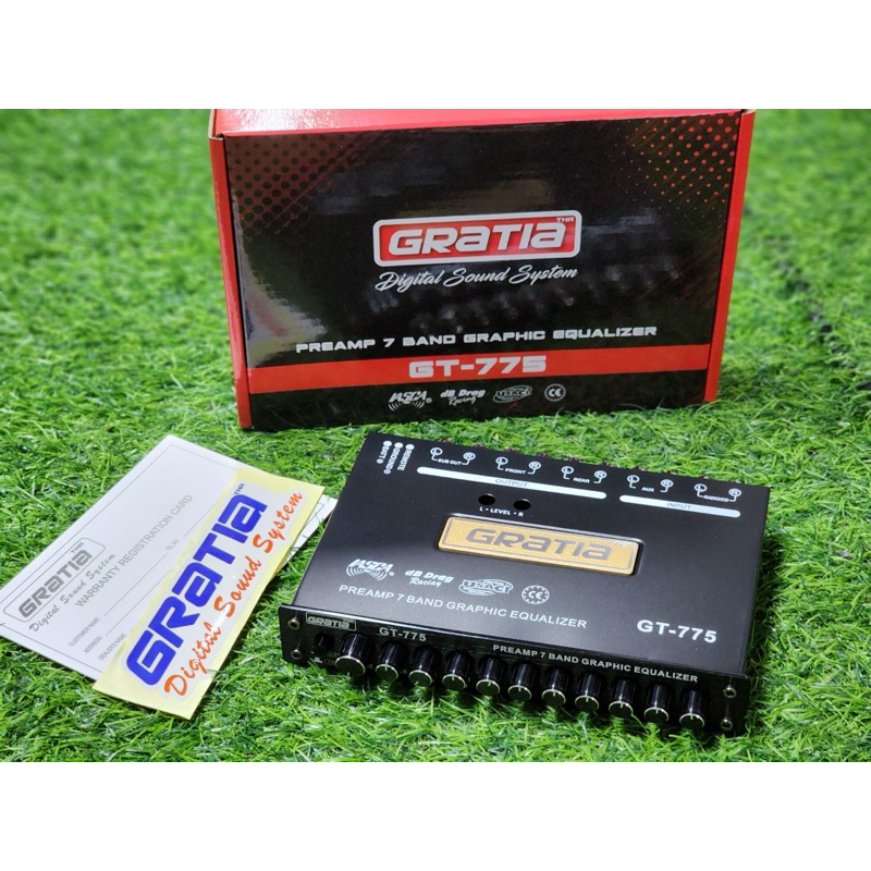 ปรี7แบรน GRATIA แท้ รุ่น GT-775 ปรี 7แบรน งานแท้ เสียงดี เครื่องเสียงรถยนต์ ปรีแอมป์ ตัวปรับ ...