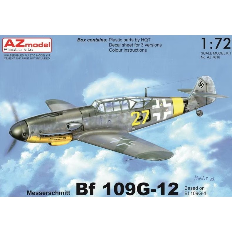 1/72 AZ Model Messerschmitt Bf 109G-12 AZ #7616 | Shopee Thailand