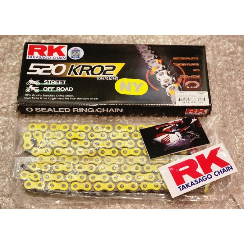 โซ่ขนาด 520 Rk o ring kro2 ของแท้ 🇯🇵 | Shopee Thailand