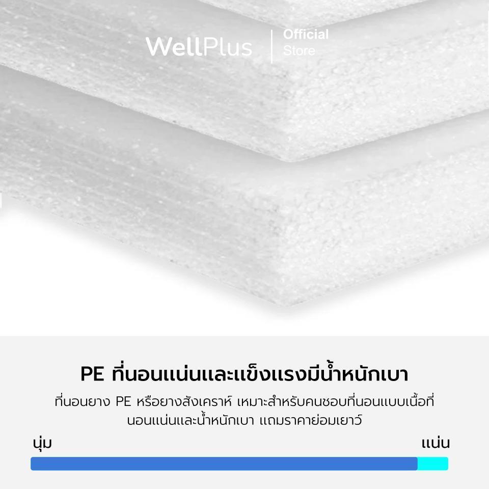 WellPlus ที่นอนยางพาราแท้ สัมผัสแน่นแข็ง รุ่น Pollux รองรับสรีระได้ดี ลดสาเหตุของการปวดหลัง ขนาด ...