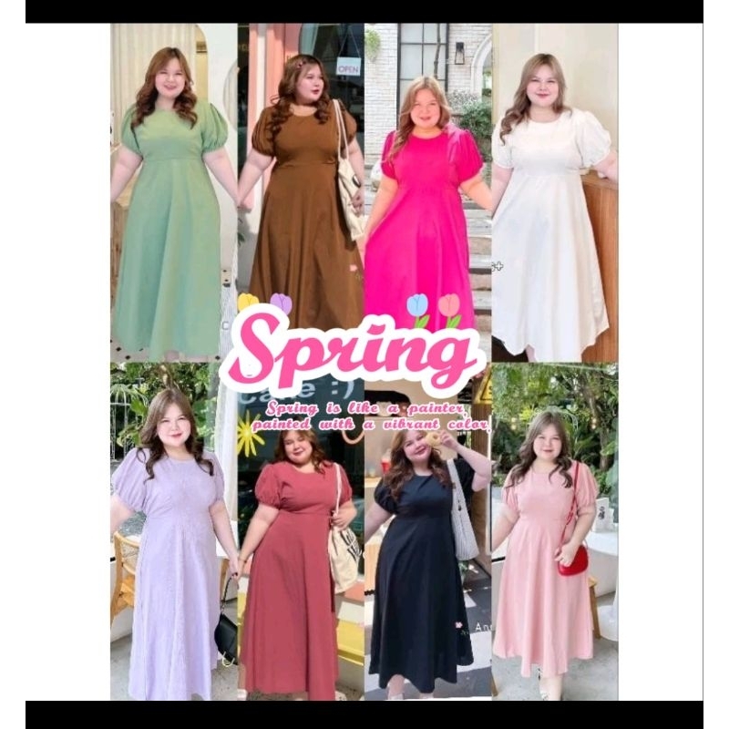 Anna plus ชุดเดรสยาว สไตล์สาวเกาหลี | Shopee Thailand