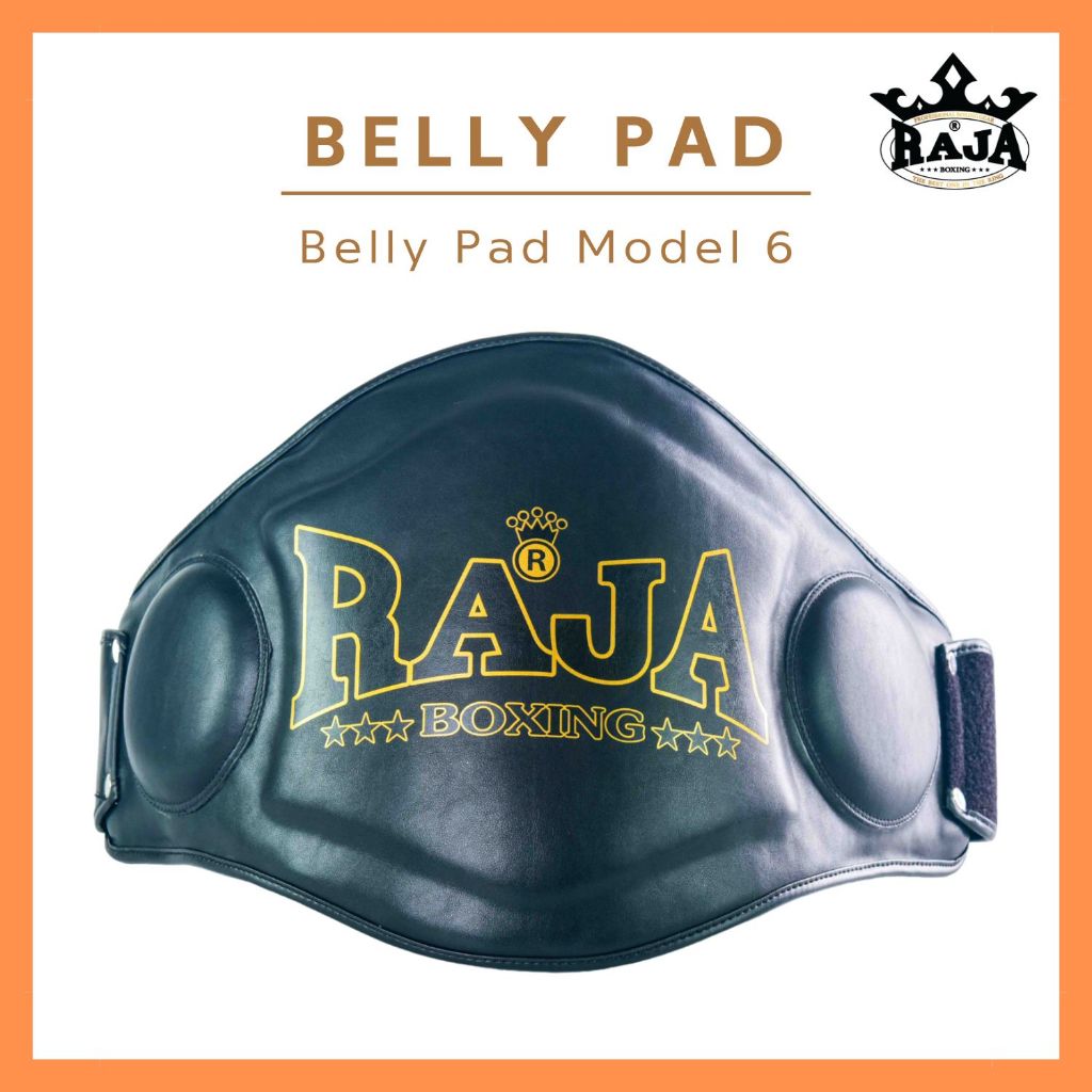 เป้าท้อง เป้าป้องกันหน้าท้อง ราชา เป้าเตะ Raja Boxing Belly Pad Model 6 ...