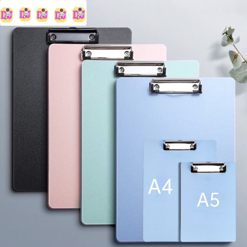 คลิปบอร์ดสีพาสเทลA4/ A5 , DL Office แผ่นรองเขียน คลิปบอร์ดแฟ้ม Clipboard ผลิตจากพลาสติกคุณภาพดี ...