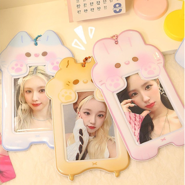 [ร้านไทย🇹🇭] พร้อมส่ง เฟรมการ์ด PVC muxin แถมฟรี โซ่ไข่ปลา ใส่การ์ดบั้ม โพลารอยด์ 3นิ้ว card ...