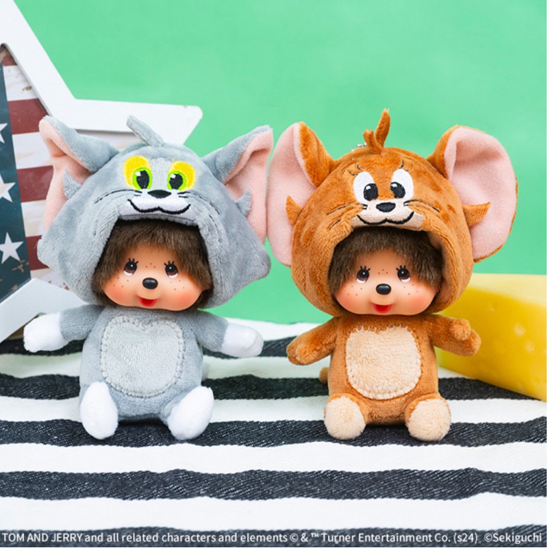 🇯🇵พร้อมส่ง🇯🇵พวงกุญแจ SS หัวโต Tom and Jerry x Monchhichi | Shopee Thailand