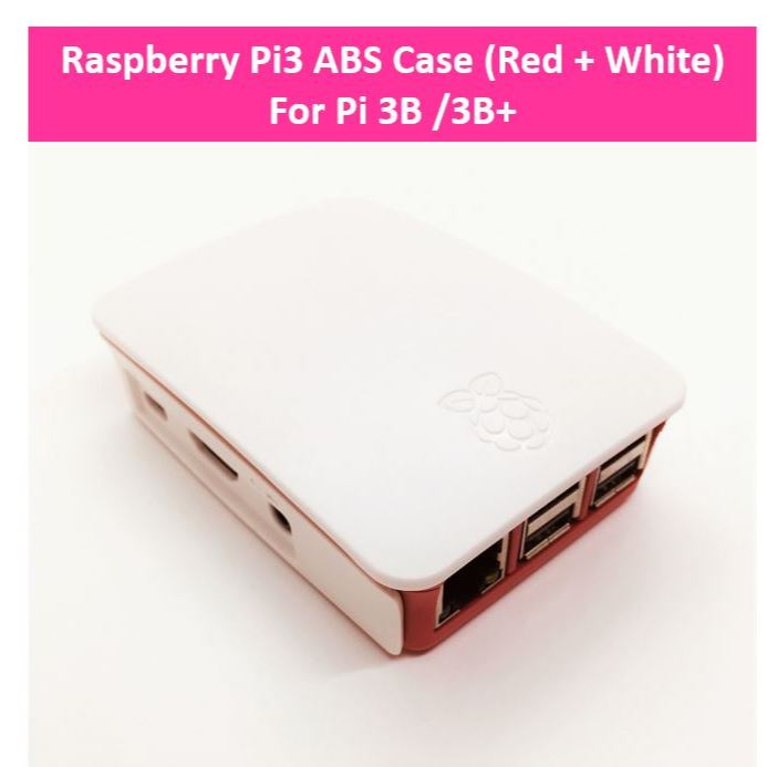 เคส Raspberry Pi ABS Case (Red + White) For Pi 3B /3B+ | Shopee Thailand