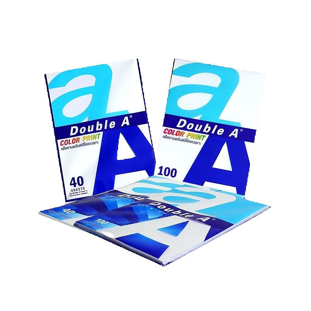 Double A กระดาษถ่ายเอกสาร Color Prin ขนาด A4 หนา 90 แกรม | Shopee Thailand