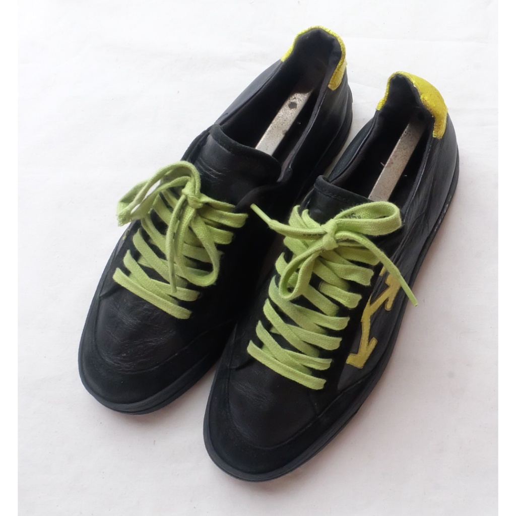 Off-White Cup Sole 1.0 Size 40EU สีดำ/เขียว มือสอง ของแท้ | Shopee Thailand