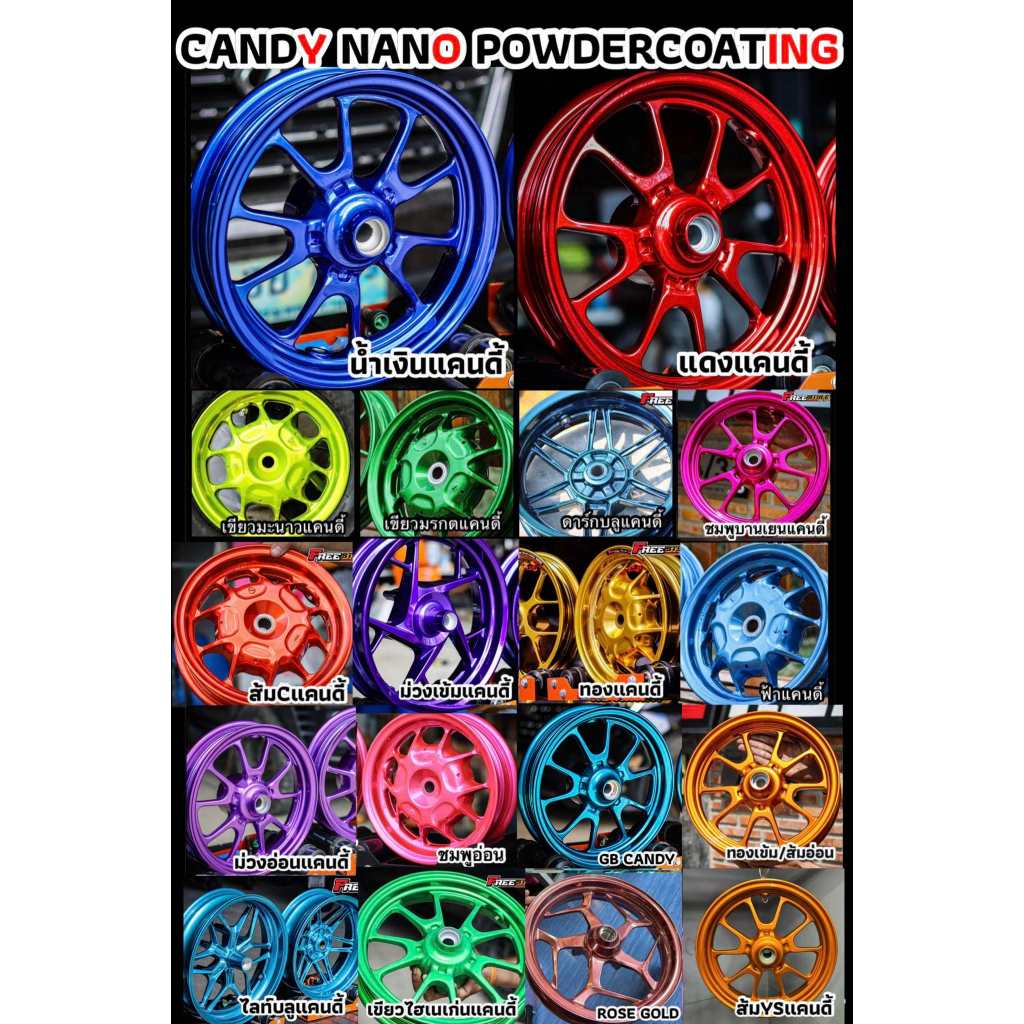 ⚡️ส่งโคตรด่วน⚡️สีฝุ่น Candy nano สีพาวเดอร์โค๊ท POWDER COATING แบ่ง ...