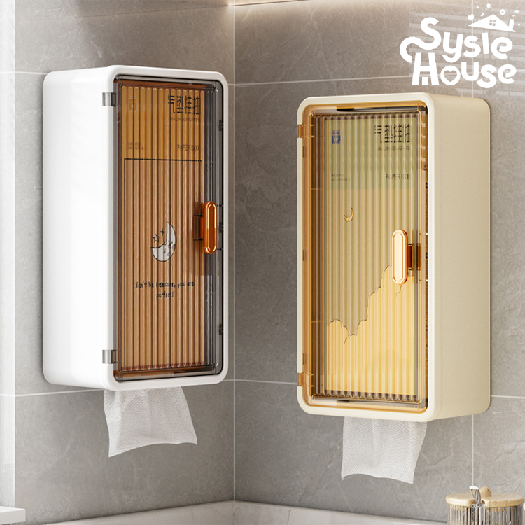 Sysie House ชั้นวางของติดผนัง ห้องน้ำ ห้องครัว ชั้นอเนกประสงค์ ไม่ต้อง ...