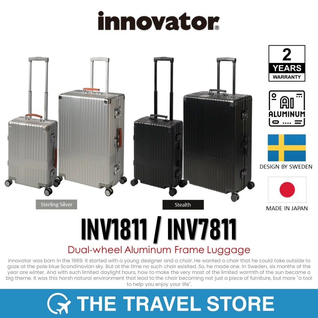 INNOVATOR INV1811 / INV7811 Dual-wheel Aluminum Frame Luggage กระเป๋า ...