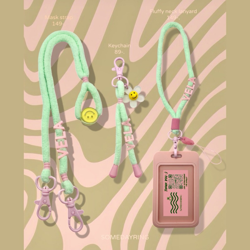 SOMEDAY SET3ชิ้น สายคล้องแมส+key+สายคล้องคอ+บัตร ฟรีการ์ด | Shopee Thailand