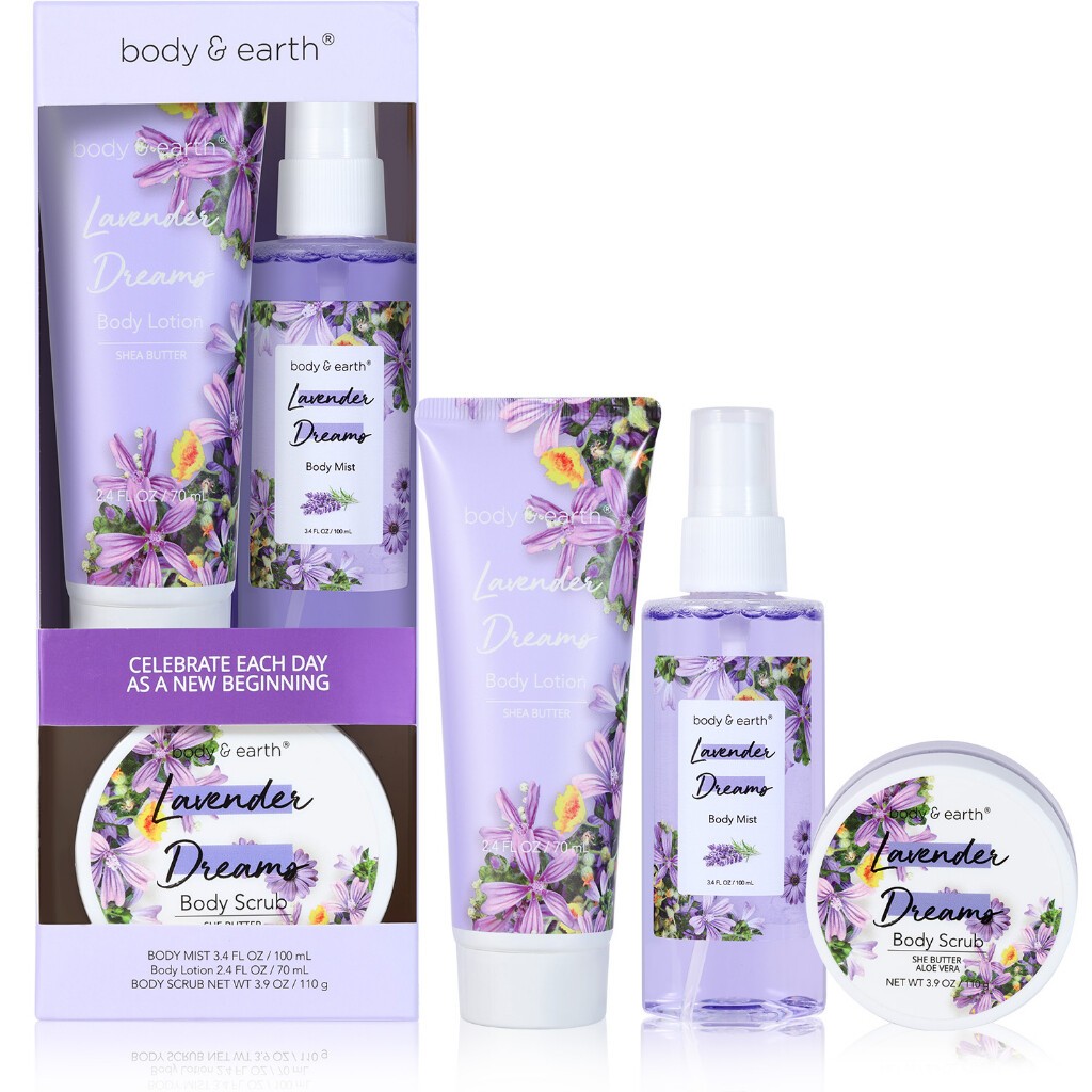 Body & Earth Body Mist ชุดของขวัญน้ำหอม ประกอบด้วย บอดี้โลชั่น บอดี้สค ...