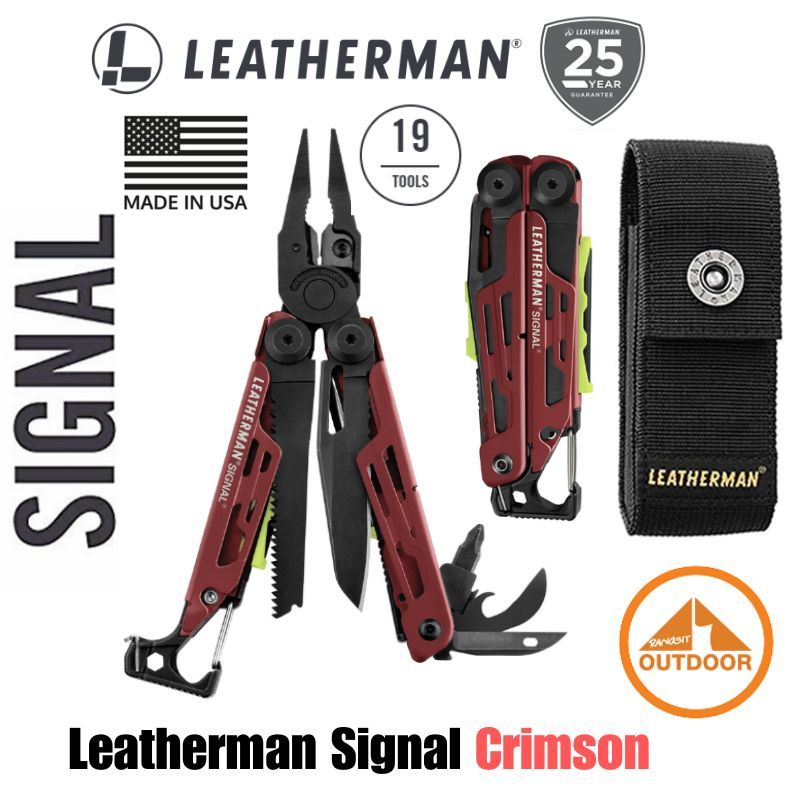 Leatherman Signal #Crimson | Multi Tool Stainless | 19 Tools เครื่องมือ ...