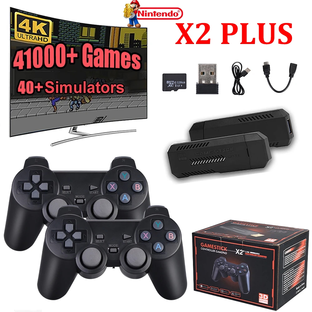 ps1+3d+เกมย้อนยุค】 x2 plus วิดีโอเกมคอนโซลเกม HDMI เกมแท่งสำหรับทีวี ...