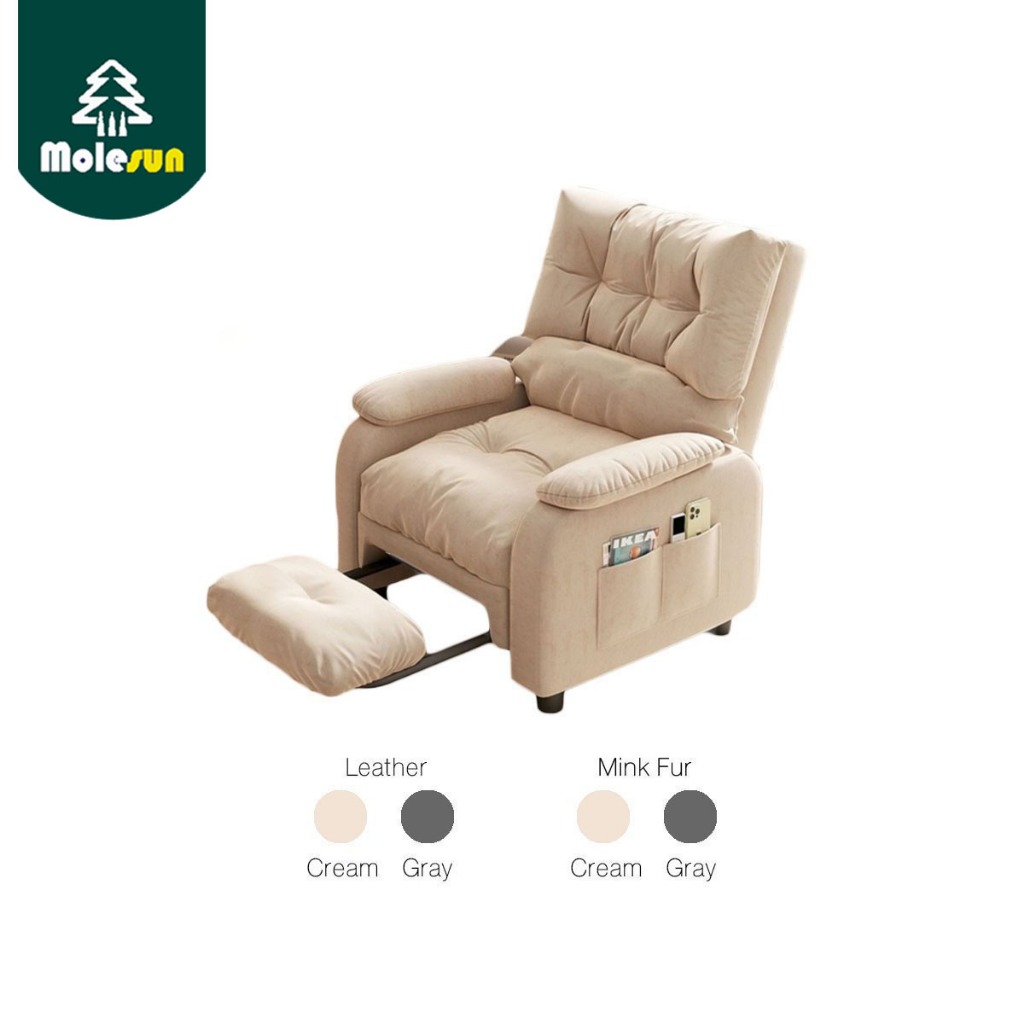 MOLESUN โซฟาปรับระดับพนักพิงได้สุดหรู รุ่น พร้อมที่พักเท้า นุ่มสบาย ...