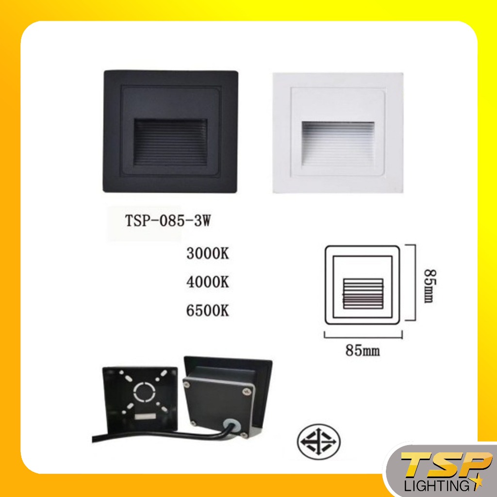 TSP Lighting │ ไฟผนังทางเดิน LED 3W โคมไฟติดผนัง โคมไฟฝังบันได โคมไฟ ...