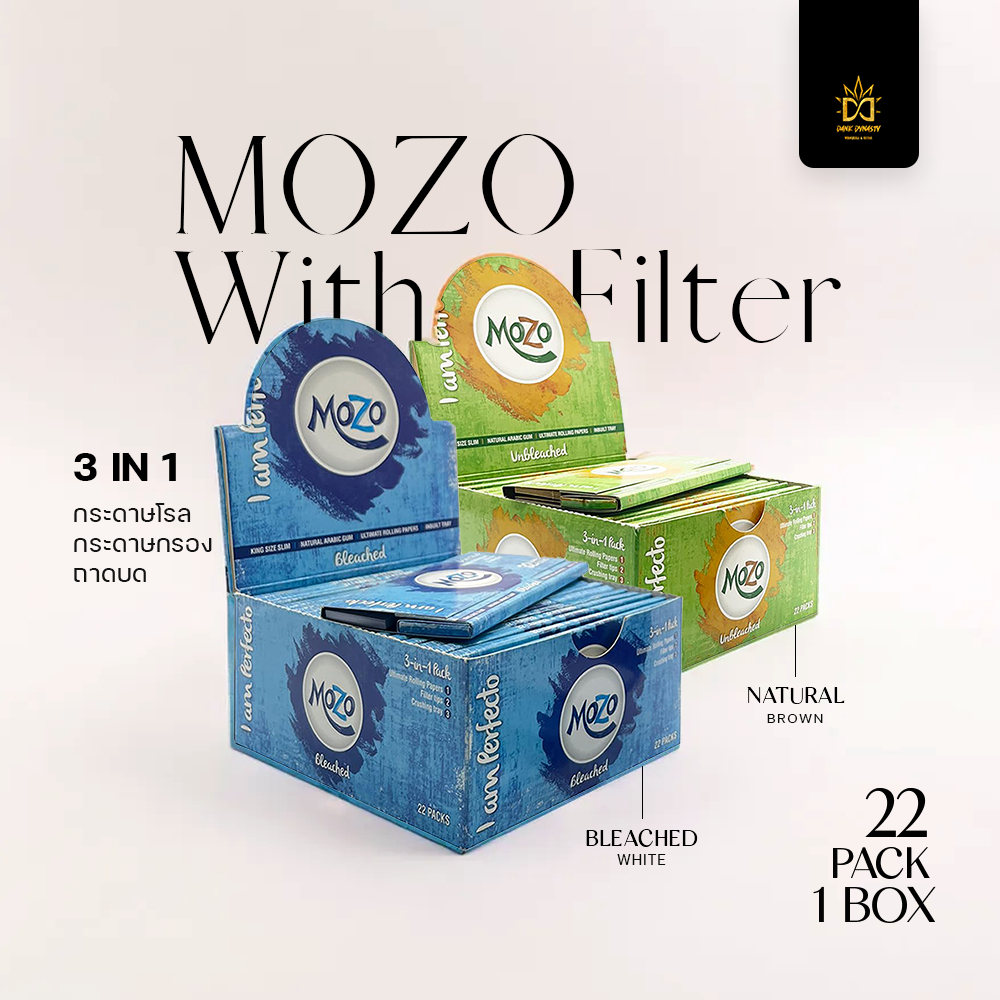 Bongchie ของแท้ 100% ไม่แสบคอ 3 IN 1 กระดาษโรลพร้อมกระดาษกรองและถาดบด ...