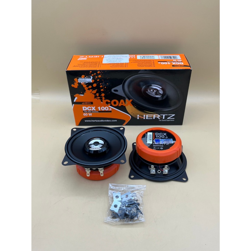 ลำโพง HERTZ รุ่นDCX100.3 ลำโพงขนาด 4นิ้ว แกนร่วม 2 ทาง 4 Ohm 60W จำนวน 1คู่ | Shopee Thailand