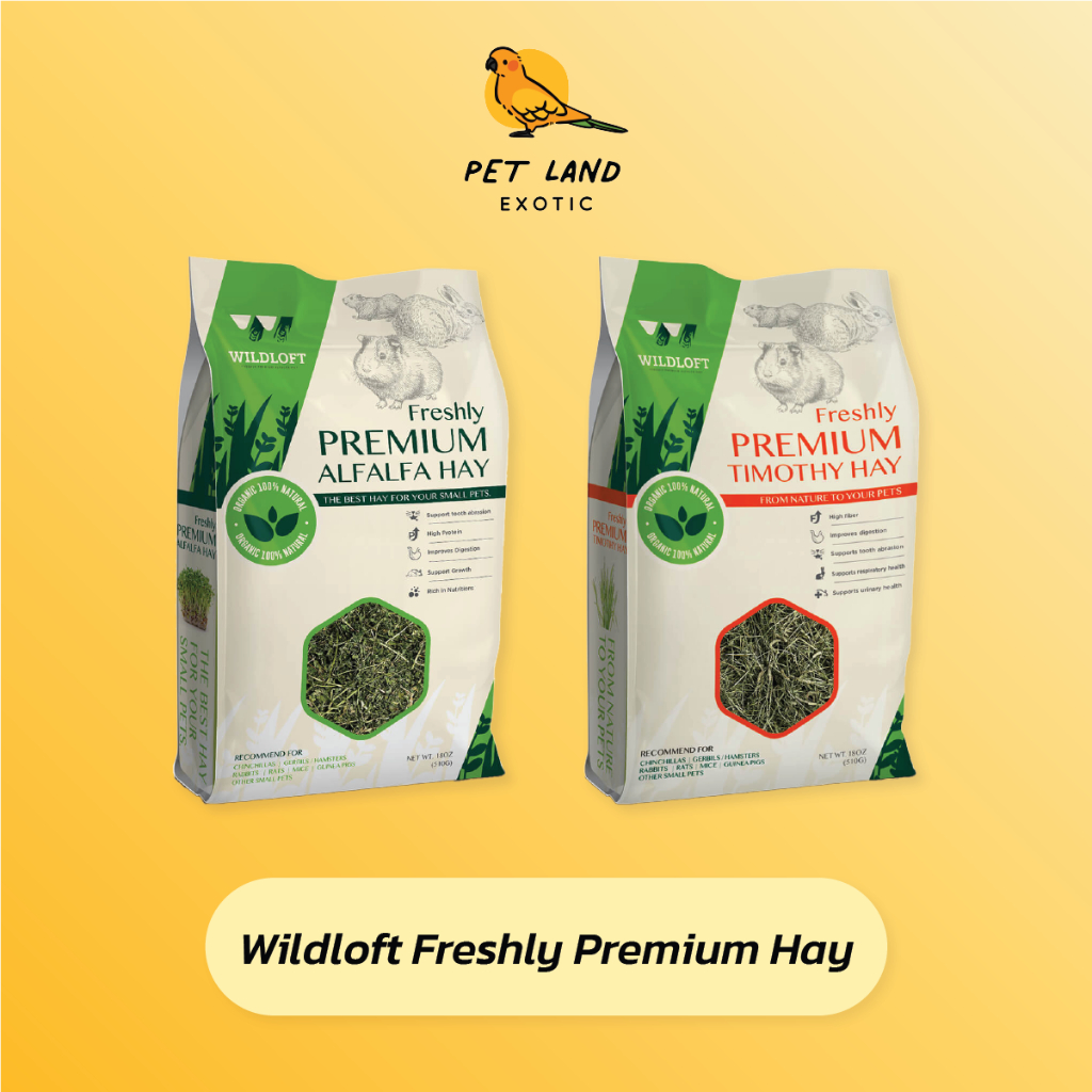 Wildloft Freshly Premium Hay Alfalfa / Timothy ขนาด 18OZ (510g ...