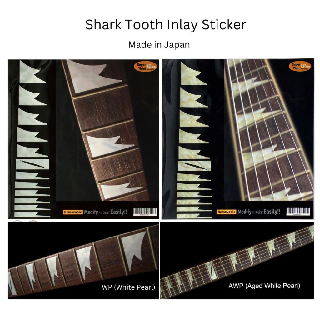 Shark Tooth Inlay Sticker for Guitar | Shopee Thailand