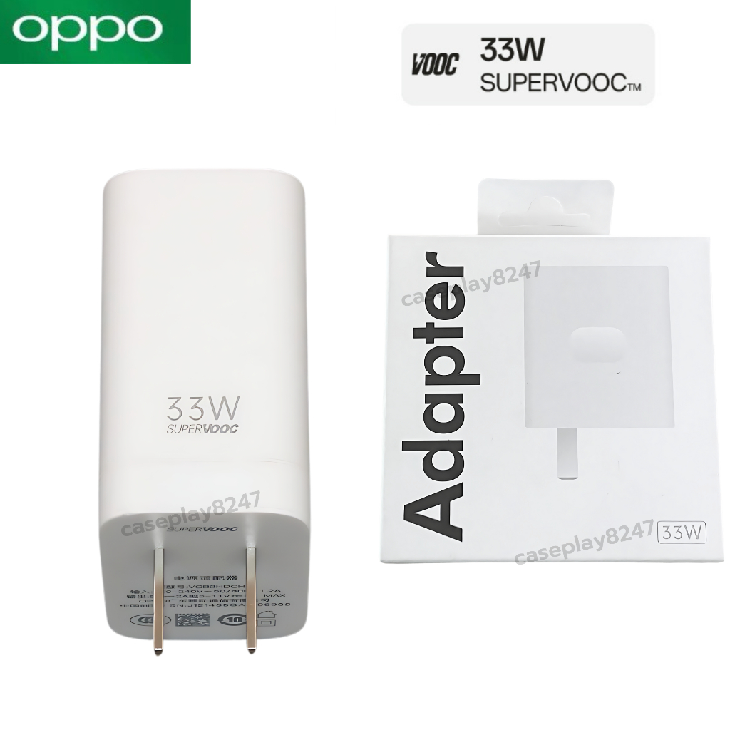 หัวชาร์จ OPPO 33W Super VOOC Support Fast Charging | Shopee Thailand