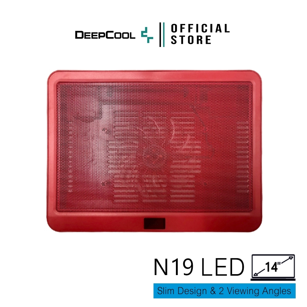 DEEPCOOL - NOTEBOOK COOLER N19 LED RED (รับประกัน 1 ปี) | Shopee Thailand