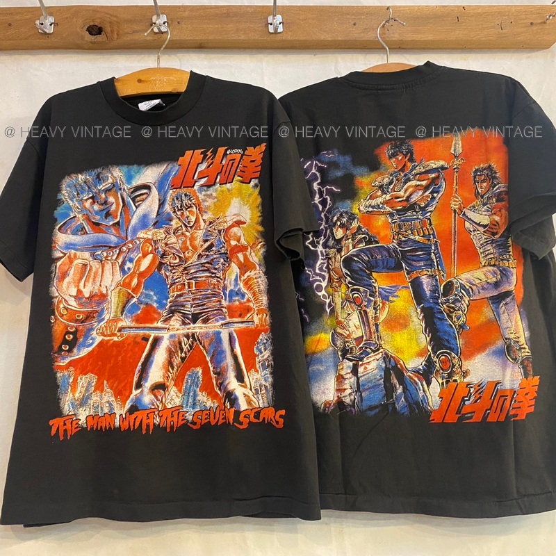 Kenshirou 北斗の拳 2 ป้าย Bootleg แท้ เสื้อวินเทจ เสื้อการ์ตูนตำนาน เคนชิโร่ ฤทธิ์หมัดดาวเหนือ heavy ...