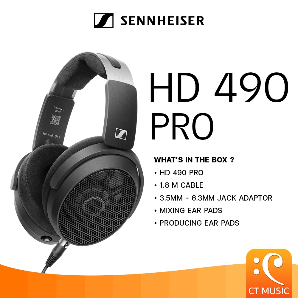 Sennheiser HD 490 Pro Headphones หูฟัง HD490 HD490Pro | Shopee Thailand