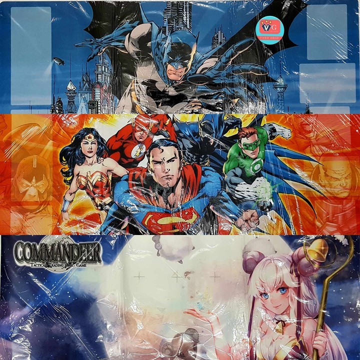 Playmat Batman แบทแมน Superman ซุปเปอร์แมน Commandeer เพลแมท แผ่นรอง ...