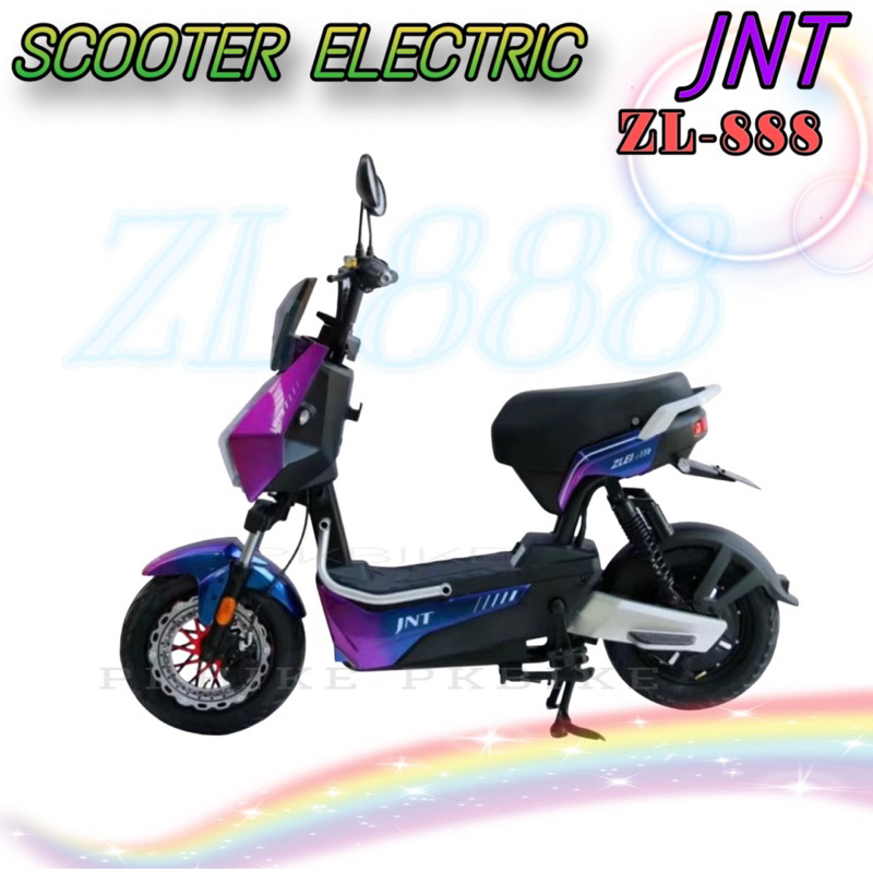สกู๊ตเตอร์ไฟฟ้า JNT ZL-888 Scooter Electric มอเตอร์800W มีโช๊คคู่ซับแรง ...