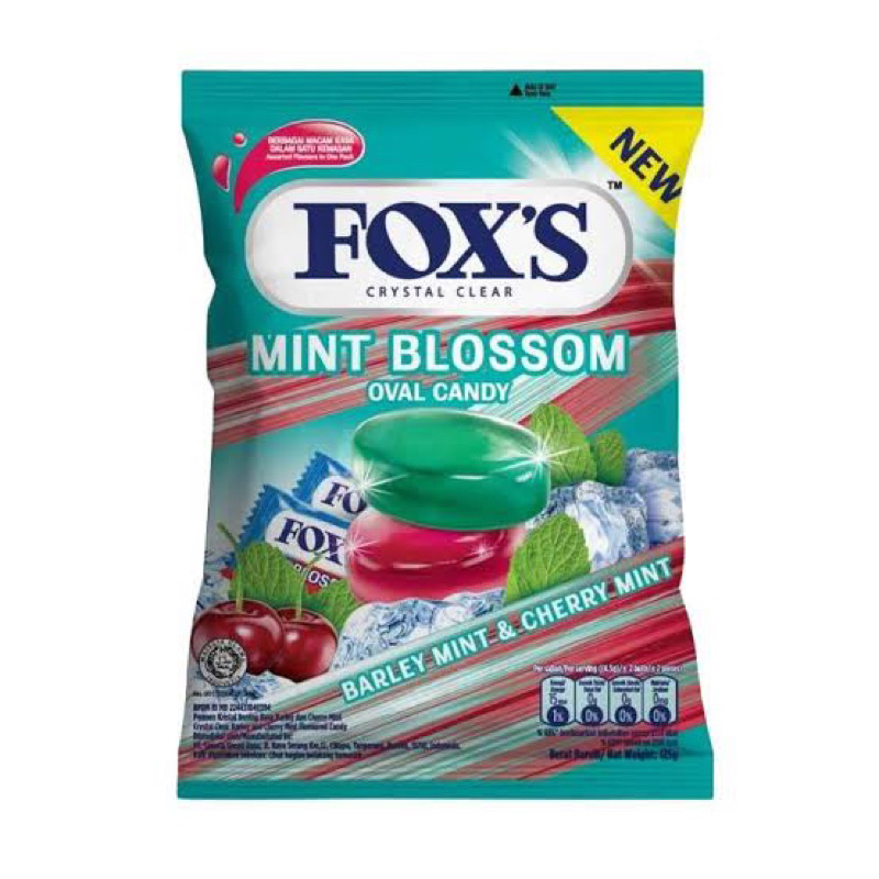 Fox’s mint blossom oval candy 125g. ฟ็อกส์ มิ้นแคนดี้ ลูกอม เชอรี่ ...