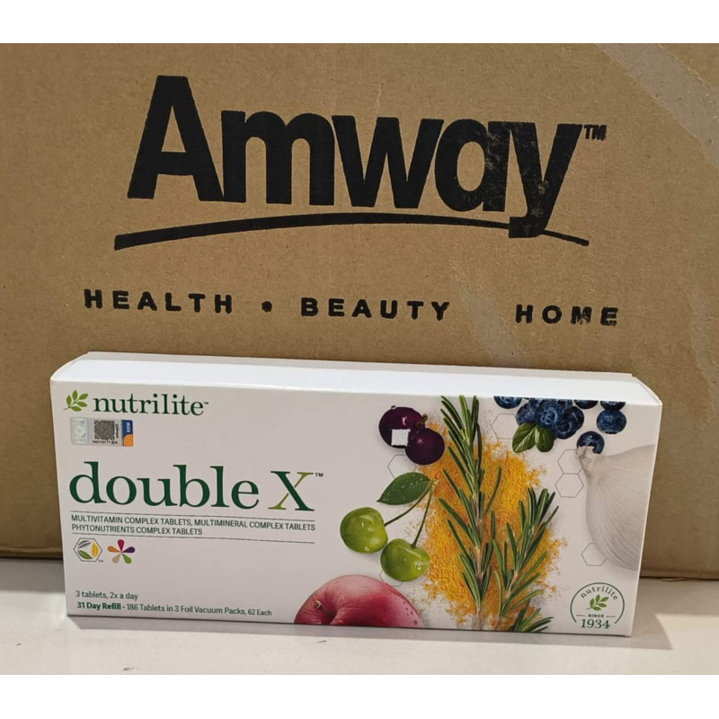 นิวทรีไลท์ ดับเบิ้ล เอ็กซ์ รีฟิวส์ Nutrilite Double X Amway Refill Pack-31Day Supply | Shopee ...
