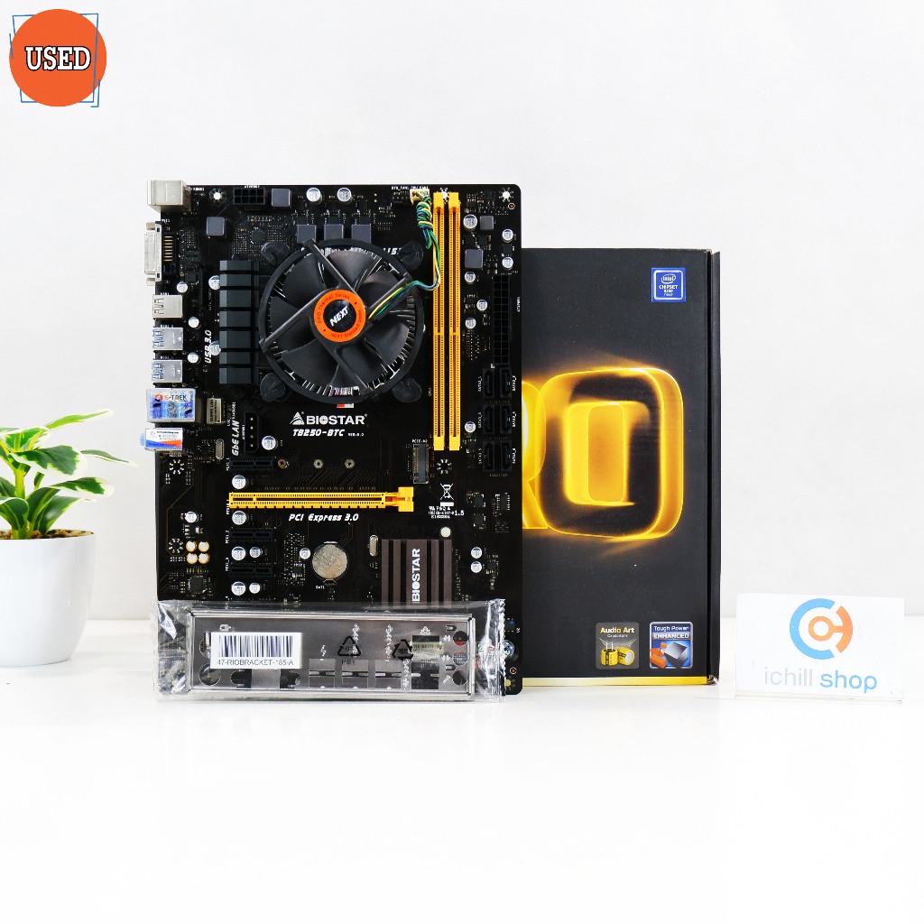 ชุดซีพียูพร้อมเมนบอร์ด CPU : INTEL CELERON G3930 + MB : BIOSTAR TH250-BTC P12572 | Shopee Thailand