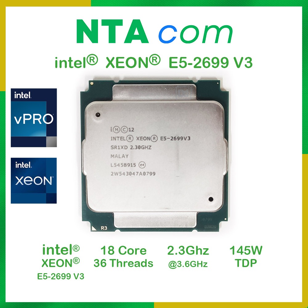 CPU intel XEON E5-2699 v3 18 Core 36 Thread 2.3GHz for Workstation and ...