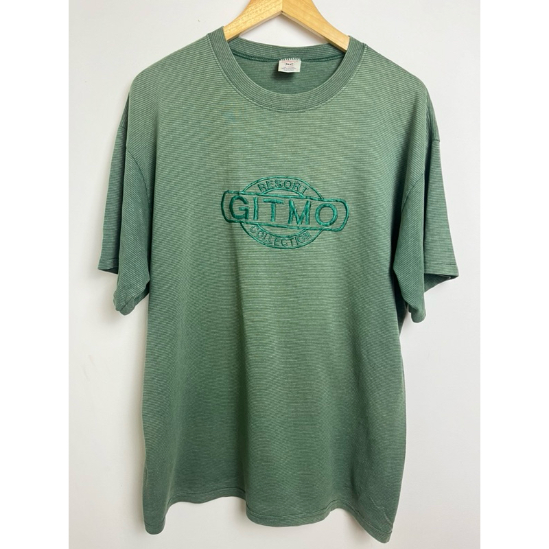 เสื้อยืดมือสอง ตะเข็บเดี่ยว resort gitmo collection | Shopee Thailand