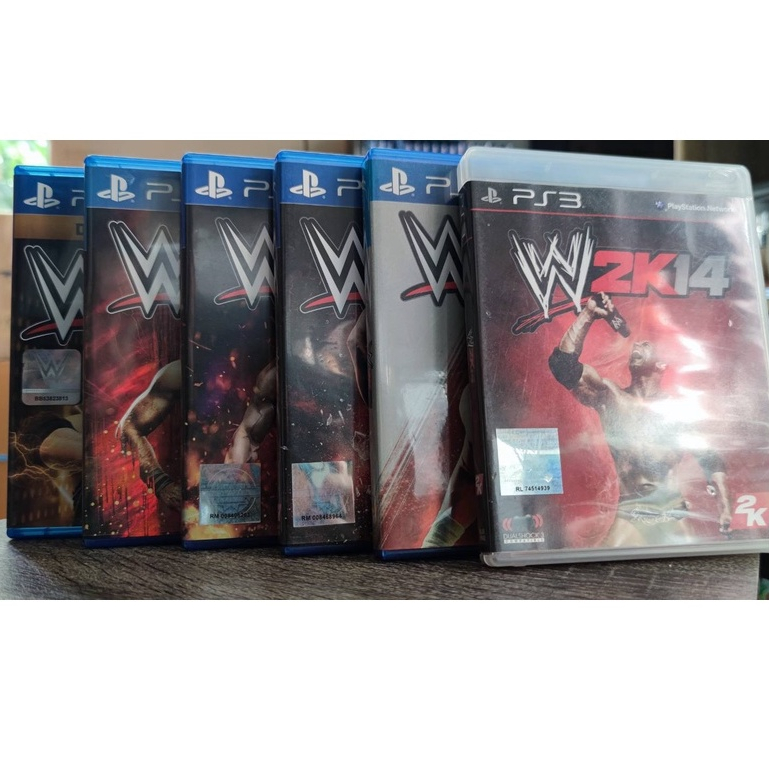 แผ่นเกมส์มือสอง PS4 , PS3 แผ่นเกม WWE 2K14,2K15,2K16,2K17,2K18,2K19 รวม ...
