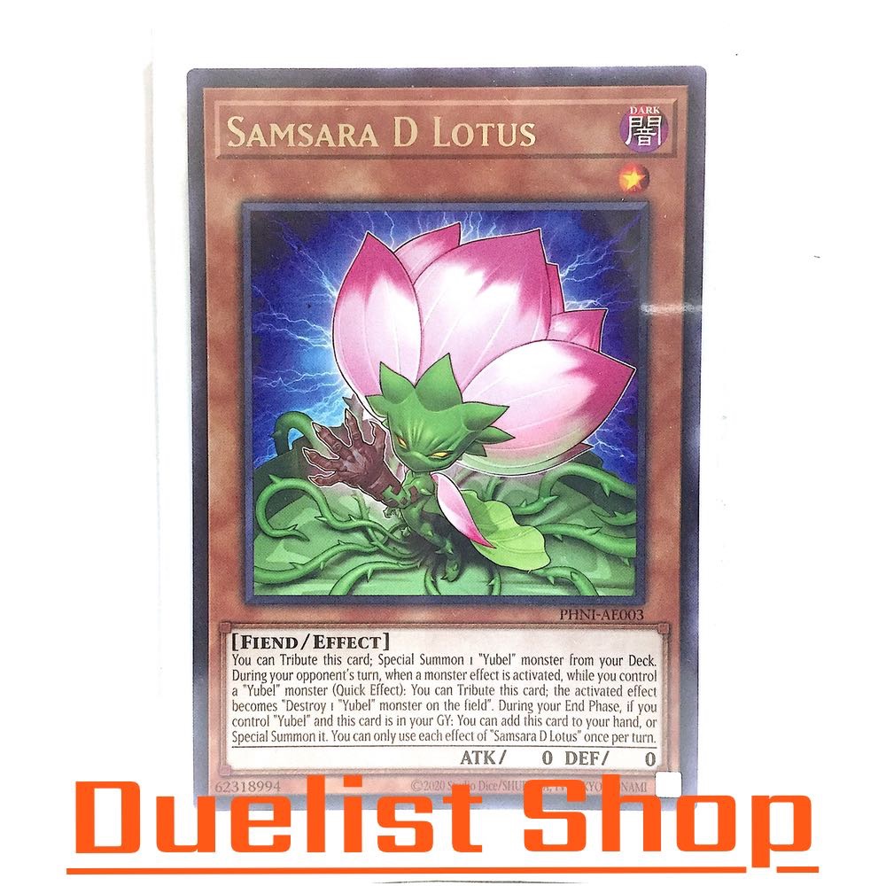 Samsara D Lotus (R) Monster Dark Level1 [Fiend/Effect] ชุด PHNI-AE003 ...