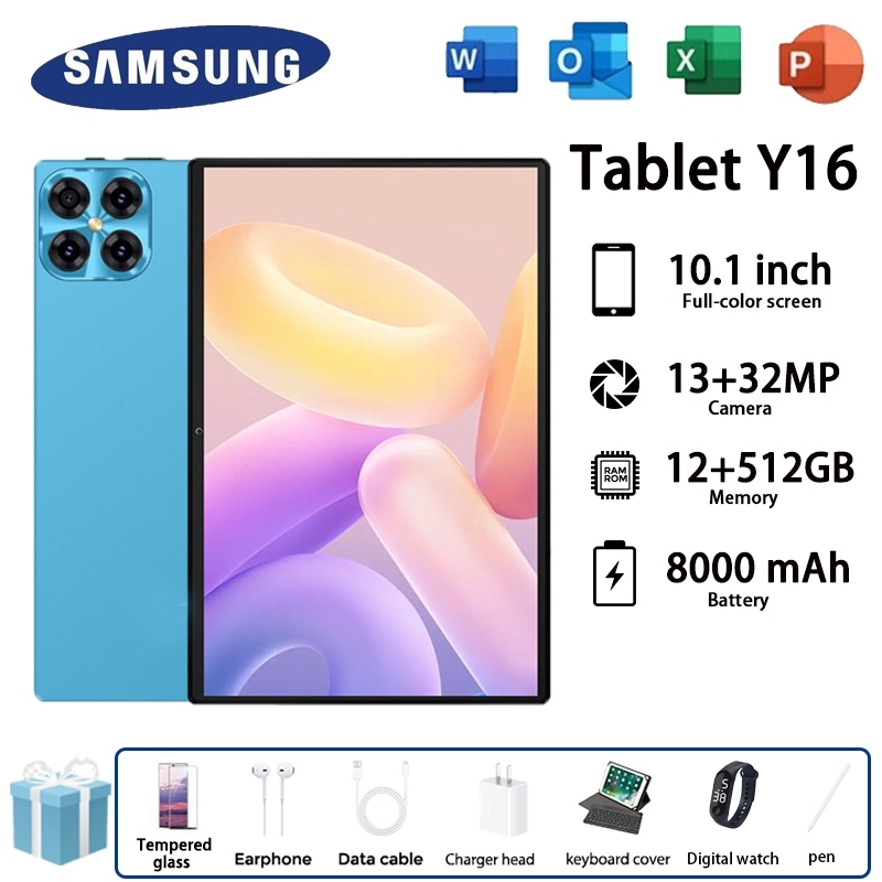 Samsung Tab 10.1 นิ้ว 12GB + 512GB Dual SIM บลูทูธ Android WiFi แท็บเล ...