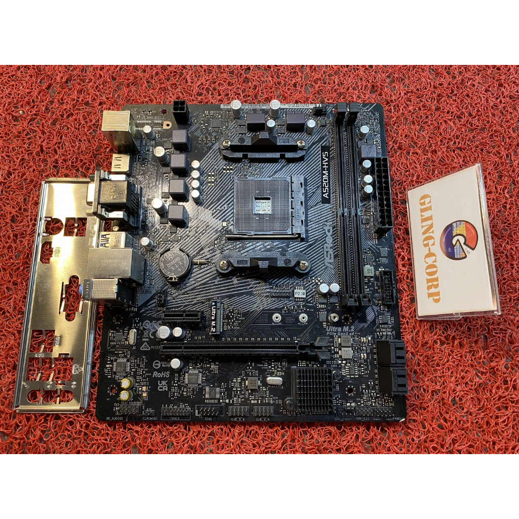 AM4 MAINBOARD ASRock 500S RAM 2 SLOT mATX - หลายรุ่น / A520M / | Shopee ...
