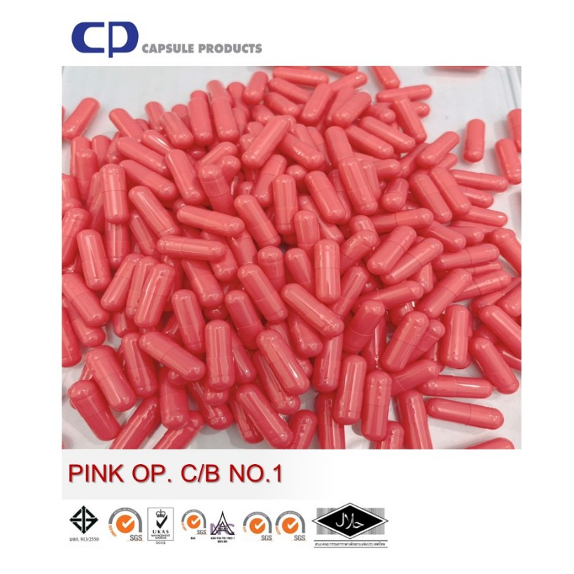 Capsule Products แคปซูลเปล่า PINK OP. C/B (เบอร์ 1) บรรจุ 1,000 แคปซูล ...